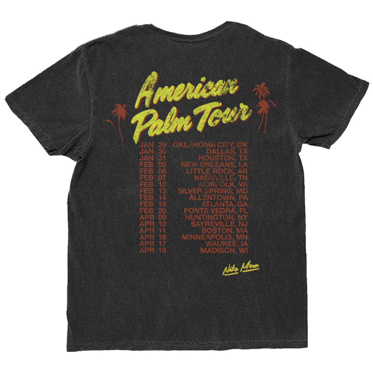 2026 American Palm Dateback Spring Tour Tee - Niko Moon – Niko Moon ...